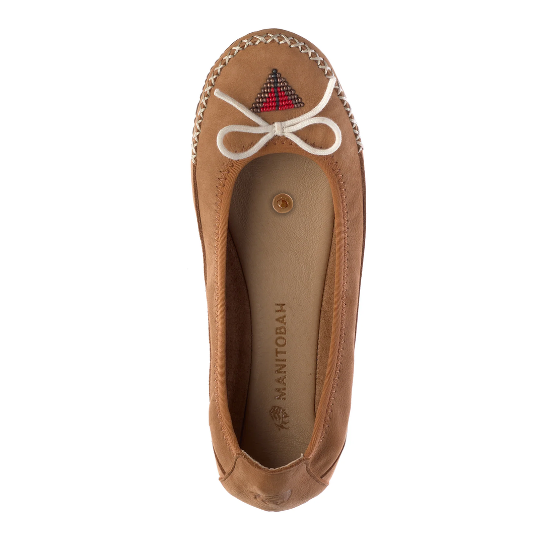 Women's Slip-On Earthing Butterfly Flat Moccasins by Manitobah Mukluk ...