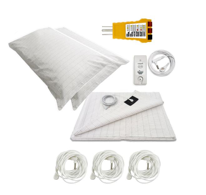 COMPLETE Earthing Sheet Set with Tester and Checker – Healthy & Grounded