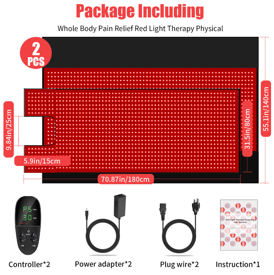 L03 Red Light LED Sleep Bag – Healthy & Grounded