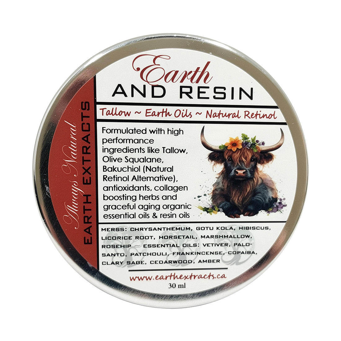 Earth Extracts Earth & Resin Bison Tallow Balm Sacred Blend – Healthy ...
