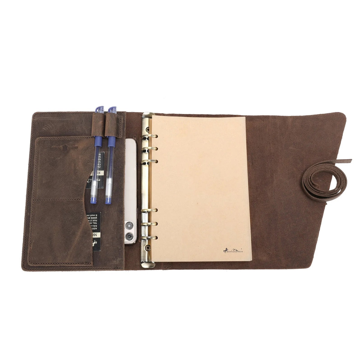 Montana West Western Vintage Genuine Leather Journal Notebook Handheld ...