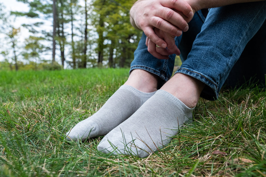 No Show Silver Conductive Socks for Earthing with Pure Plated Silver ...